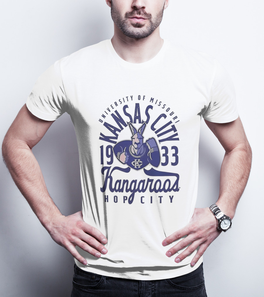 University Of Missouri Kansas City Kangaroos 1933 Hop City Basketball T-Shirt