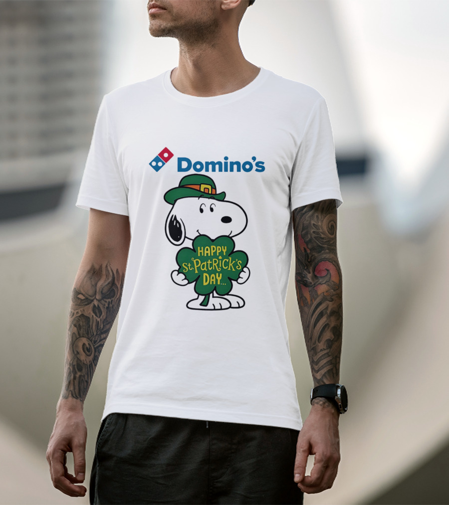 Domino's Snoopy Happy St. Patrick's Day 2026 Collaboration T-Shirt