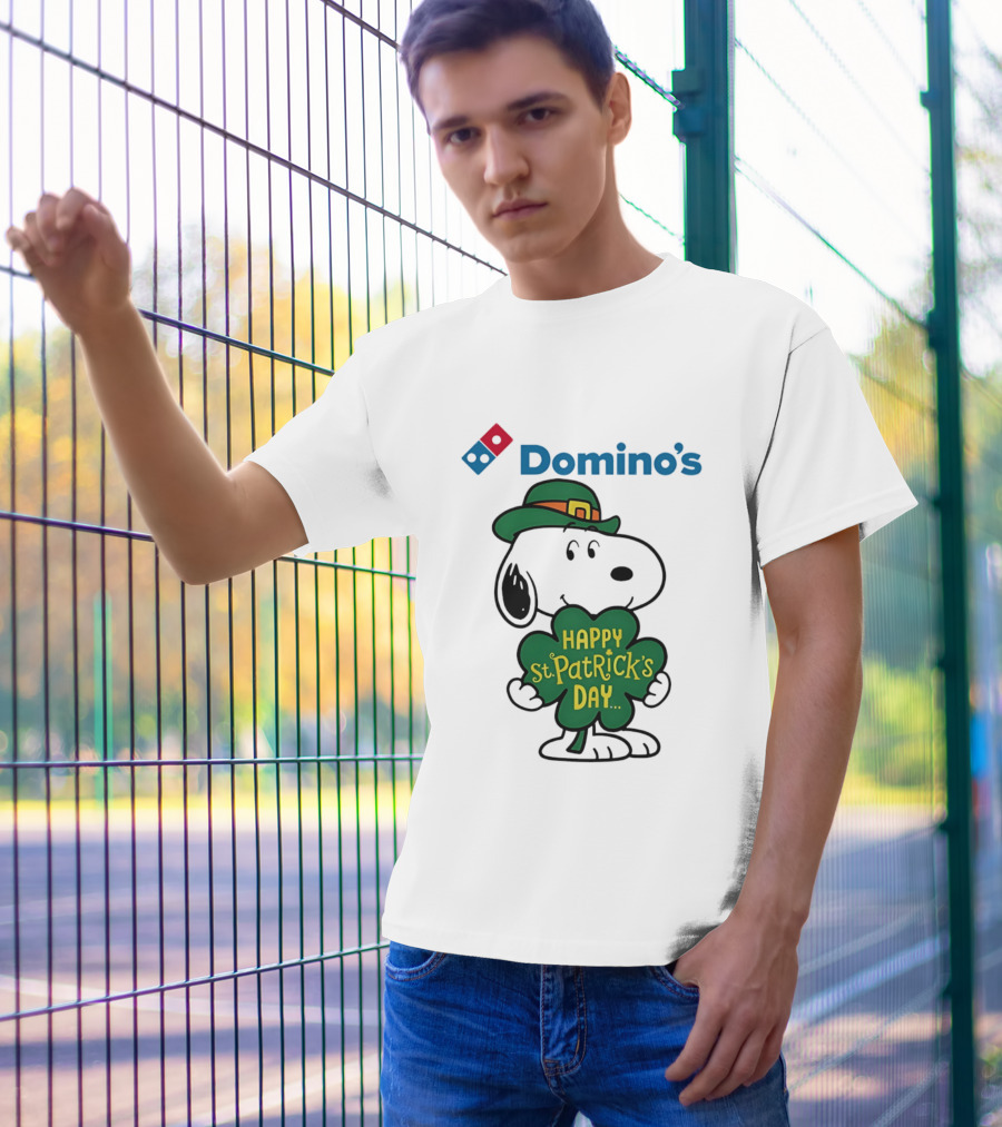 Domino's Snoopy Happy St. Patrick's Day 2026 Collaboration T-Shirt