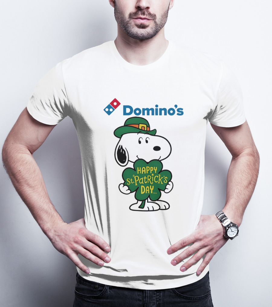 Domino's Snoopy Happy St. Patrick's Day 2026 Collaboration T-Shirt