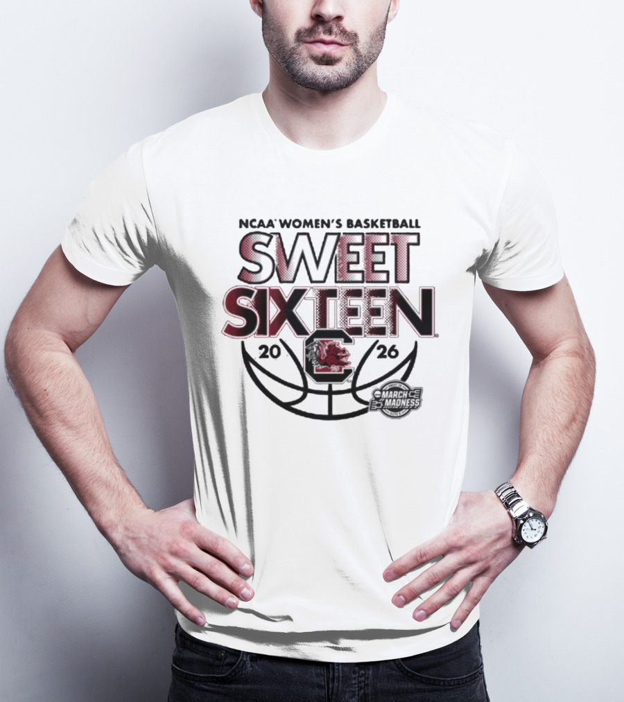 NCAA Women's Basketball South Carolina Sweet Sixteen 2026 T-Shirt