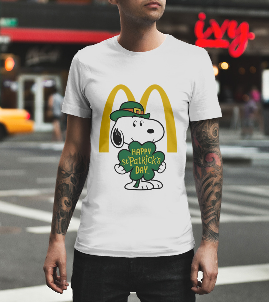 McDonald's Snoopy Happy St. Patrick's Day 2026 Collaboration T-Shirt