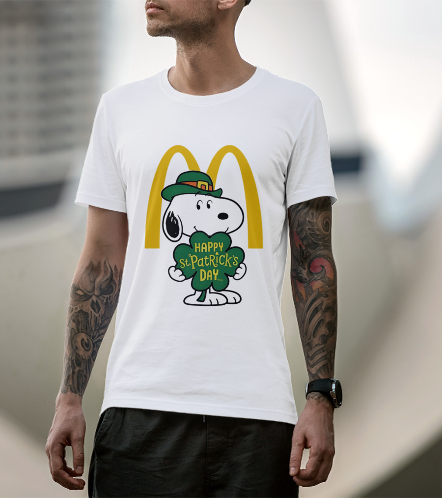 McDonald's Snoopy Happy St. Patrick's Day 2026 Collaboration T-Shirt