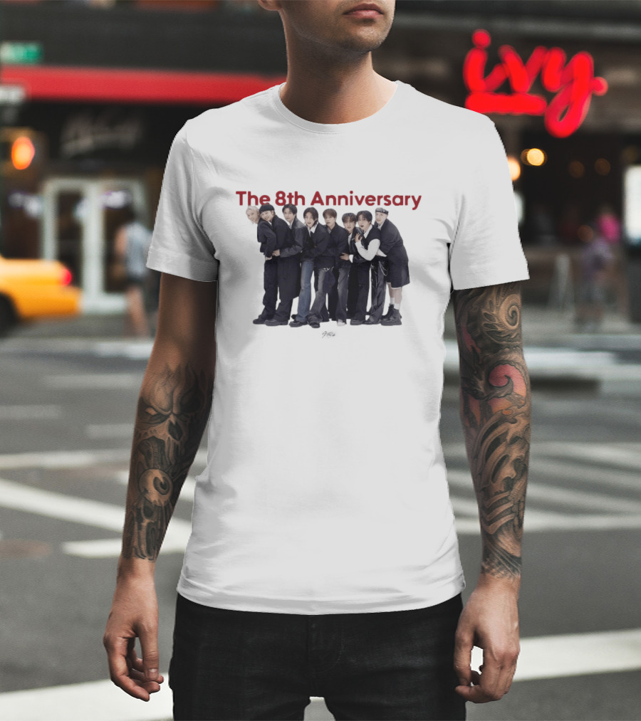 Stray Kids The 8th Anniversary Celebration T-Shirt