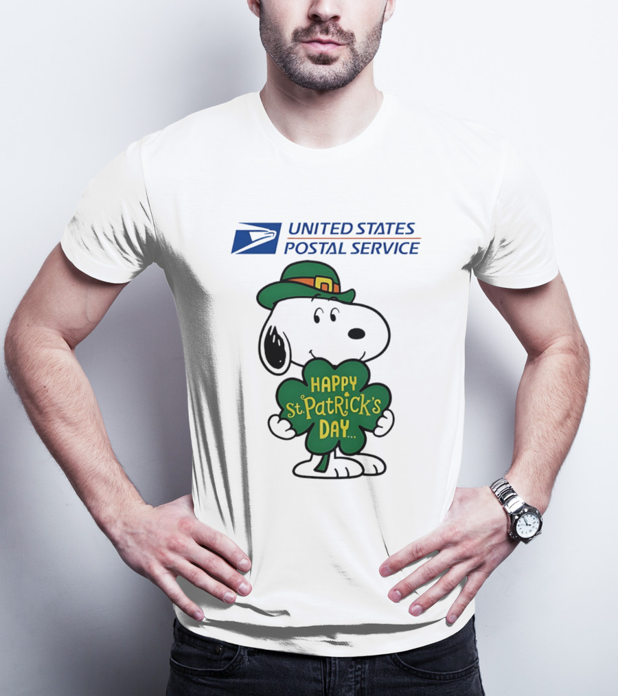 United States Postal Service Snoopy Happy St. Patrick's Day 2026 T-Shirt