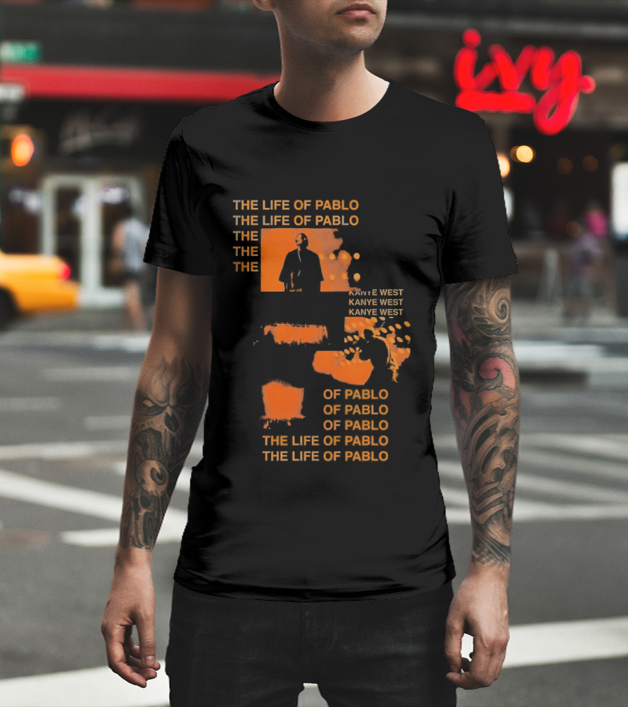 Kanye West The Life Of Pablo Album Cover T-Shirt