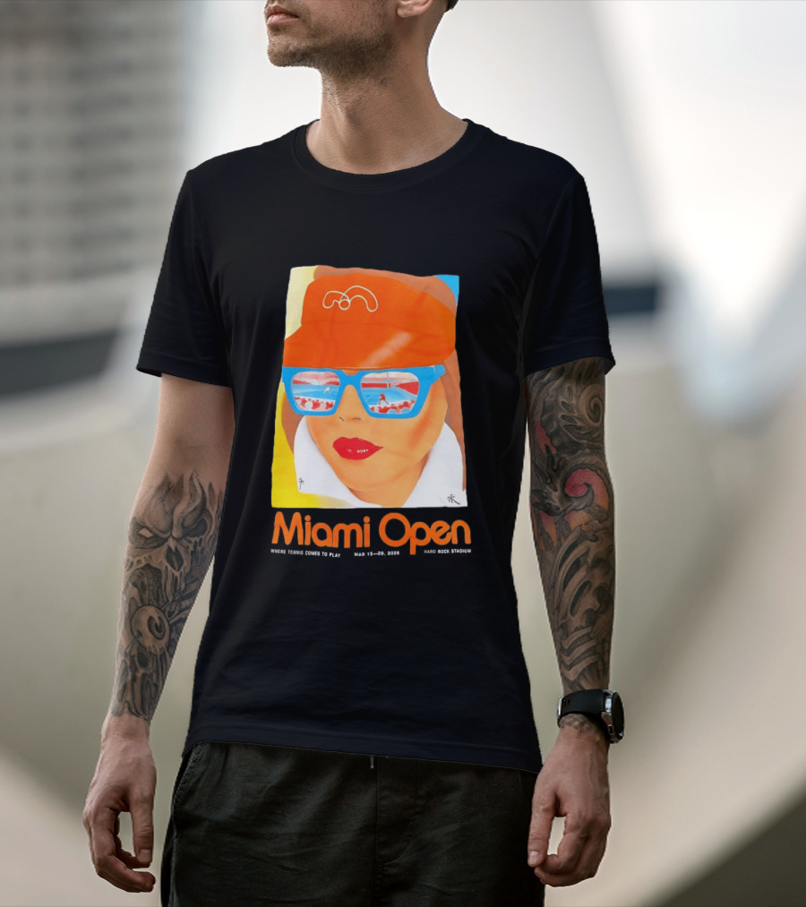 Miami Open Where Tennis Comes To Play Retro Tennis Fashion T-Shirt