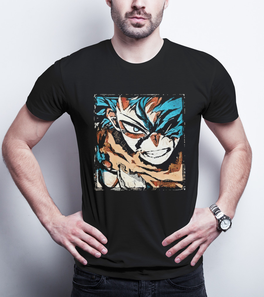 My Hero Academia Trippy Deku Blue And Red Abstract T-Shirt