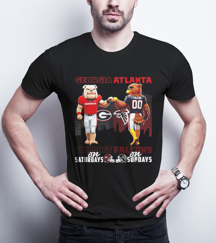 Georgia Atlanta Bulldogs Falcons Saturdays Sundays T-Shirt
