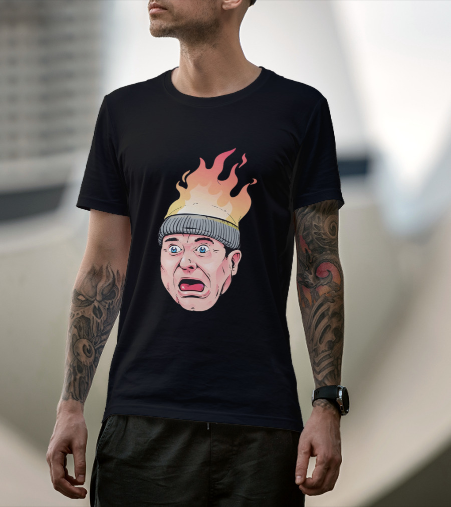 Home Alone Harry Head On Fire Meme T-Shirt