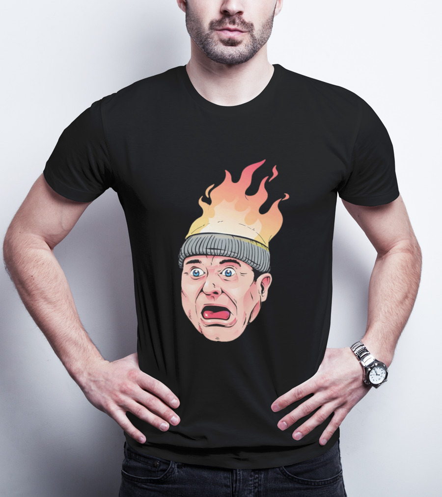 Home Alone Harry Head On Fire Meme T-Shirt