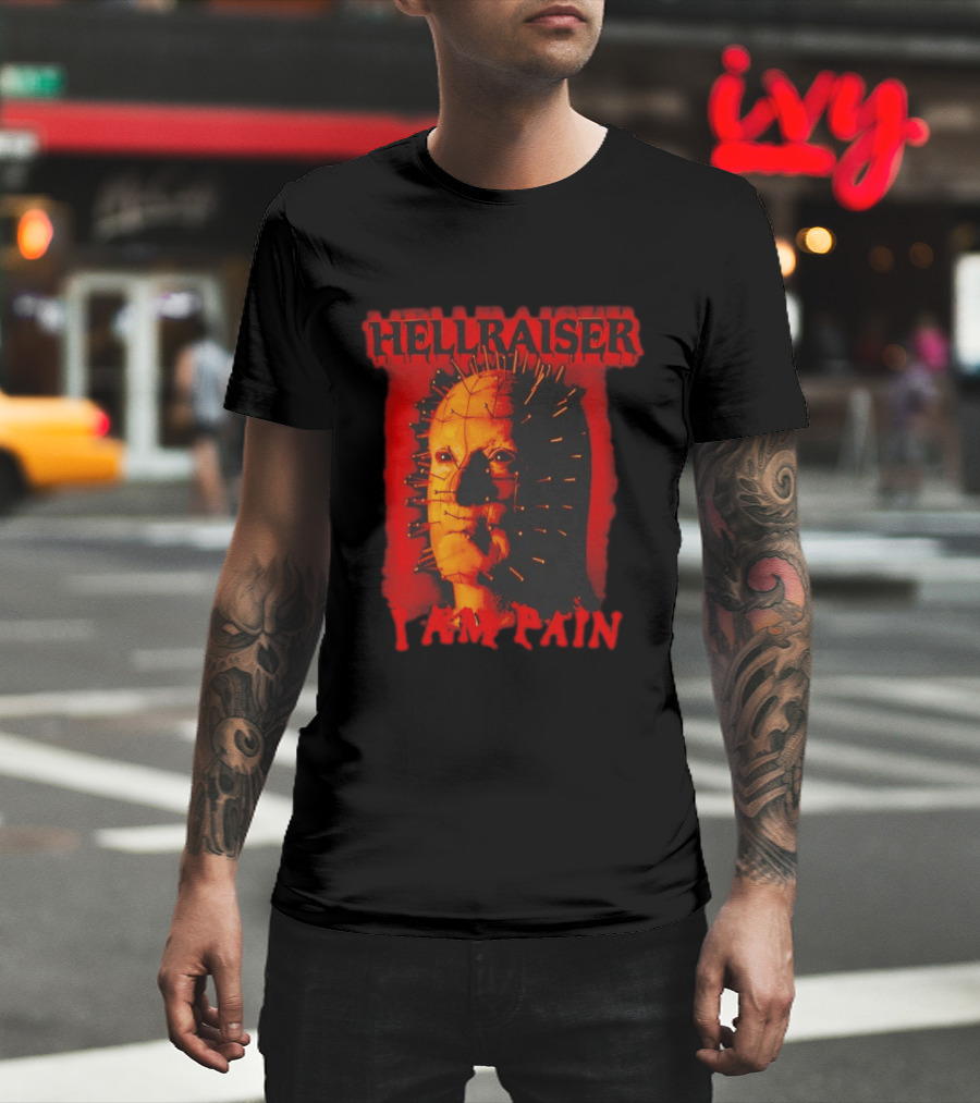 Hellraiser I Am Pain Pinhead Horror Movie T-Shirt