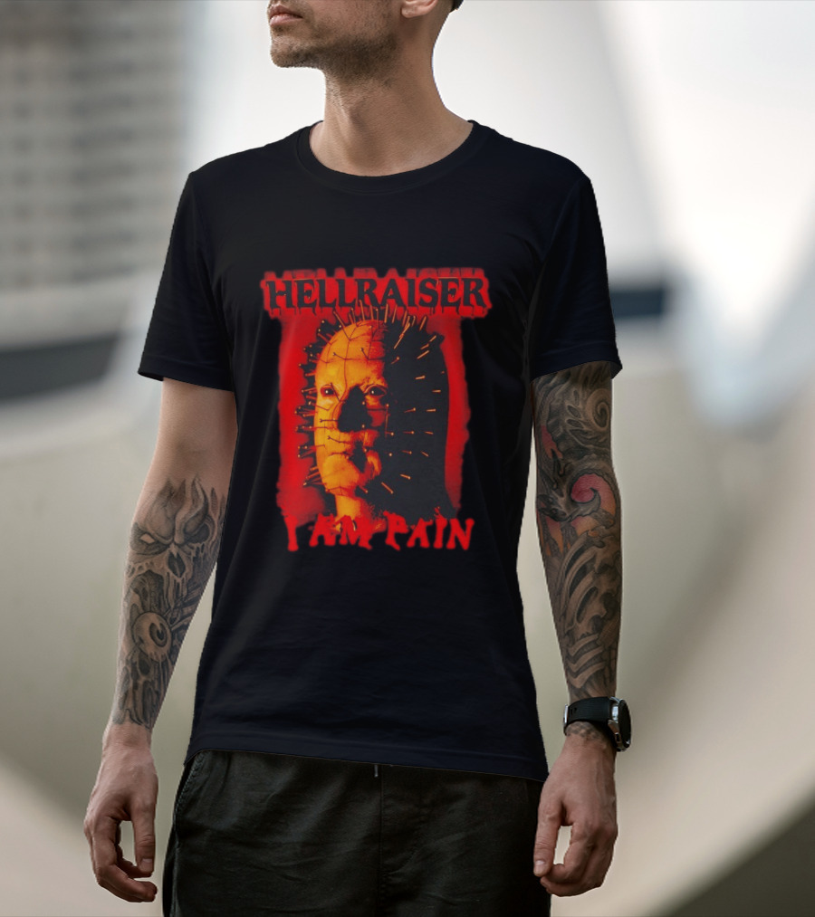 Hellraiser I Am Pain Pinhead Horror Movie T-Shirt