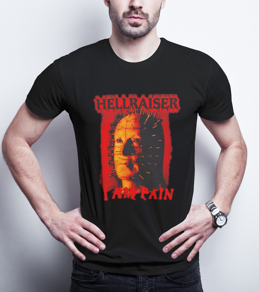 Hellraiser I Am Pain Pinhead Horror Movie T-Shirt