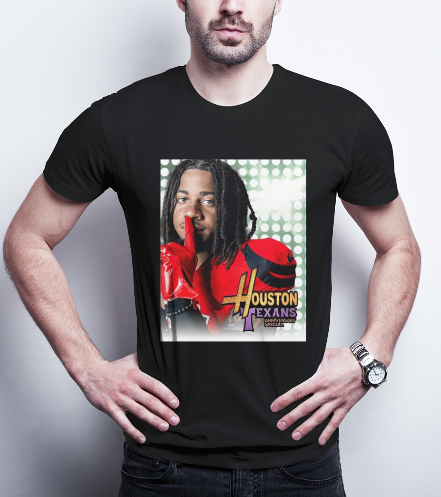 Houston Texans Anniversary Specials Stefon Diggs Hannah Montana 20th Celebration T-Shirt