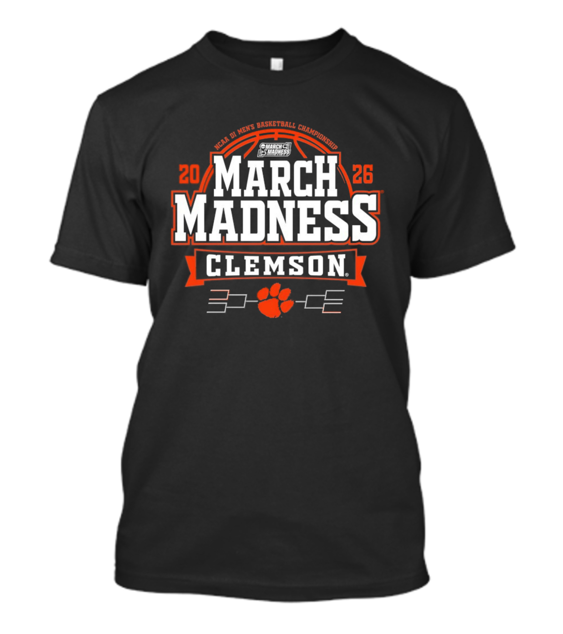 Clemson Tigers 2026 NCAA Men's Basketball March Madness Championship T-Shirt