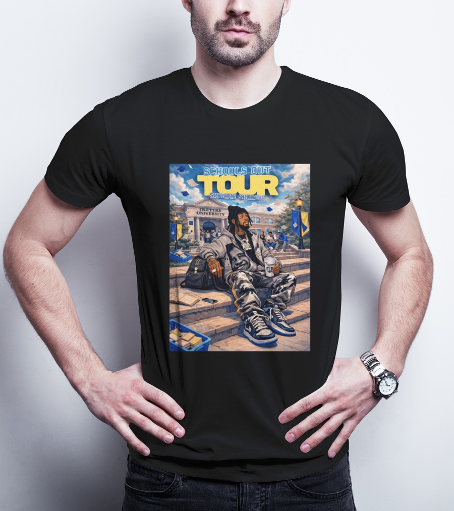 Shordie Shordie Schools Out Tour 2026 Trippers University Campus Scene T-Shirt