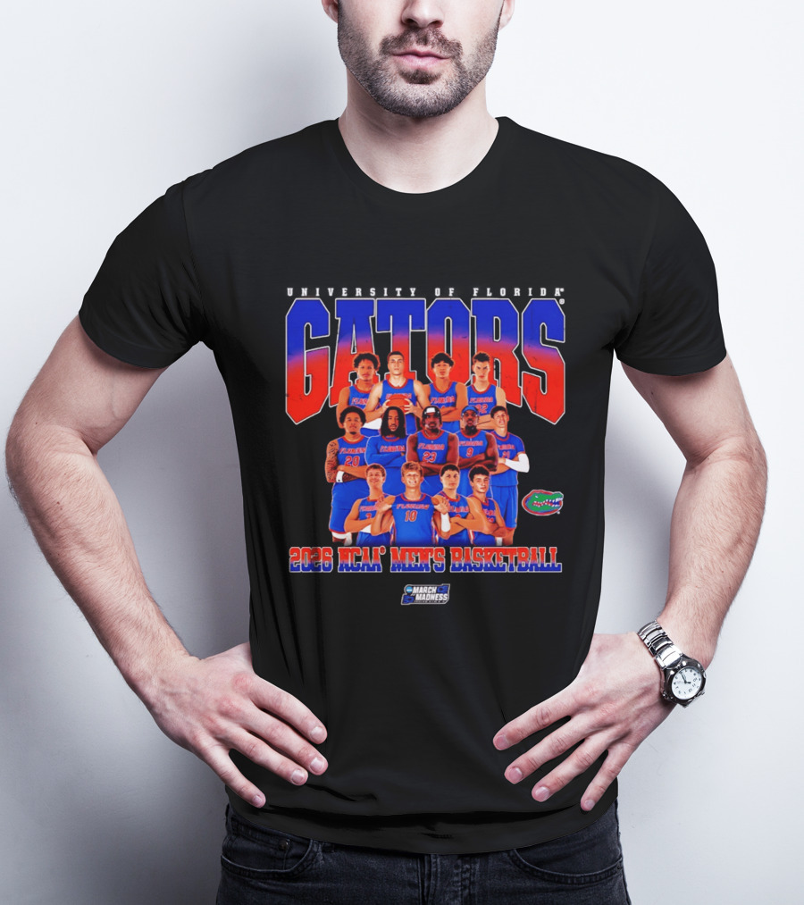 Florida Gators 2026 NCAA Men's Basketball March Madness Team T-Shirt