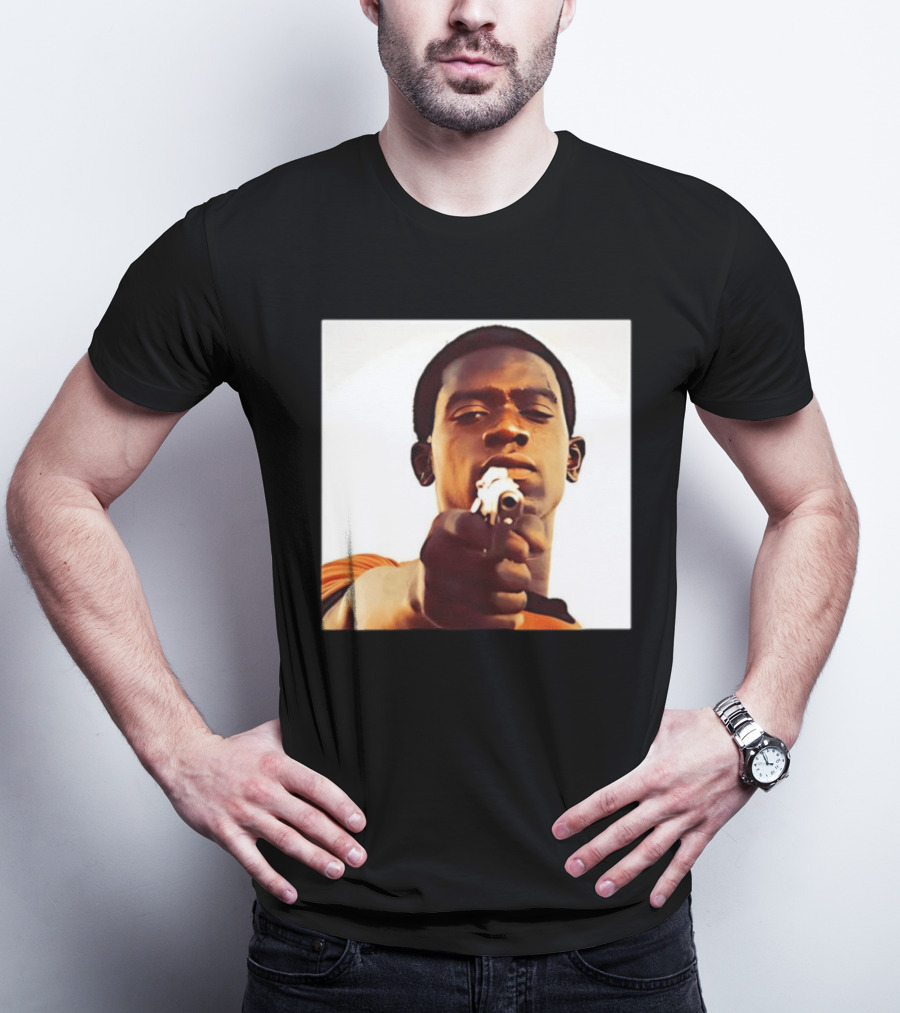 Snowfall TV Series 2017 Damson Idris Character With Gun T-Shirt