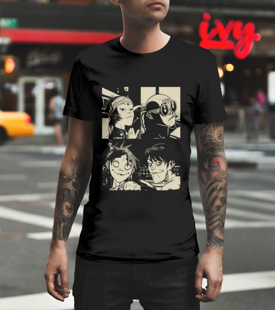 Gorillaz The Mountain Tour 2023 Dates And Locations Vintage Band T-Shirt