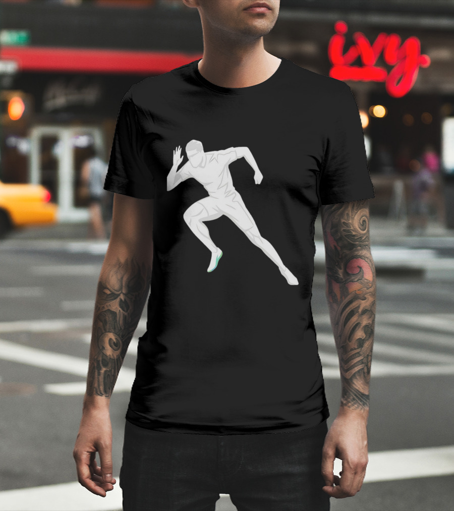 Sprint Athlete Dynamic Pose Running T-Shirt