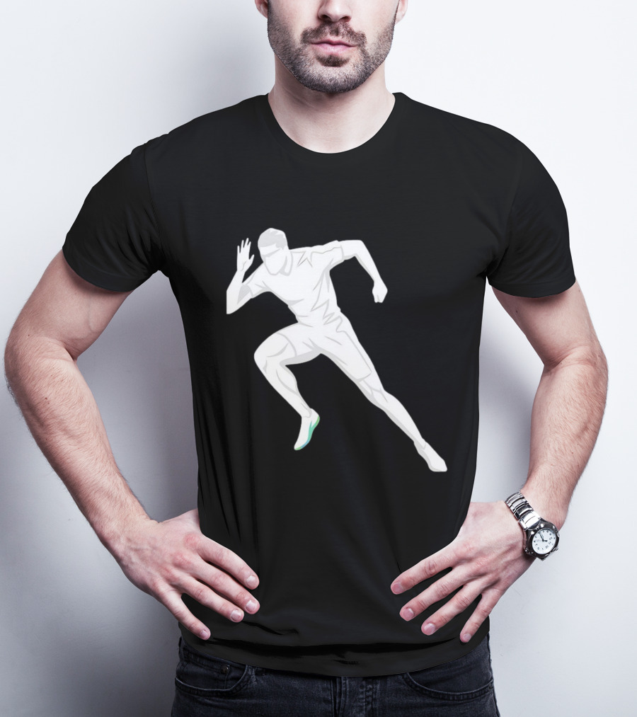 Sprint Athlete Dynamic Pose Running T-Shirt