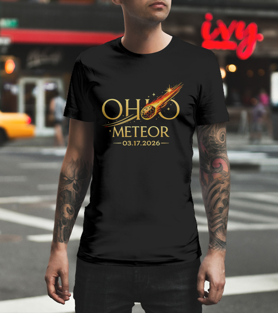 Ohio Meteor 03 17 2026 Impact Event Prediction T-Shirt