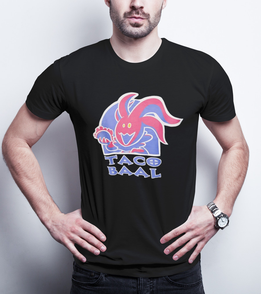 Taco Baal Jester Demon Holding Taco T-Shirt
