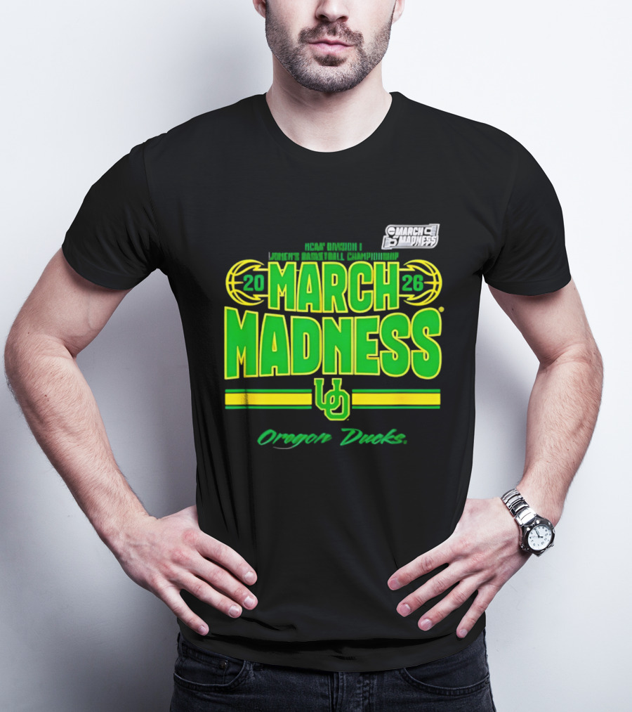 Oregon Ducks 2026 NCAA Tournament Women's Basketball Championship March Madness T-Shirt