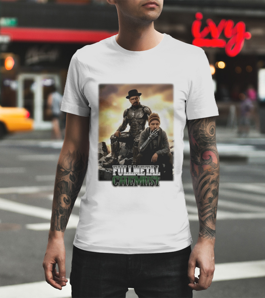 Bryan Cranston Jesse Pinkman Fullmetal Chemist T-Shirt