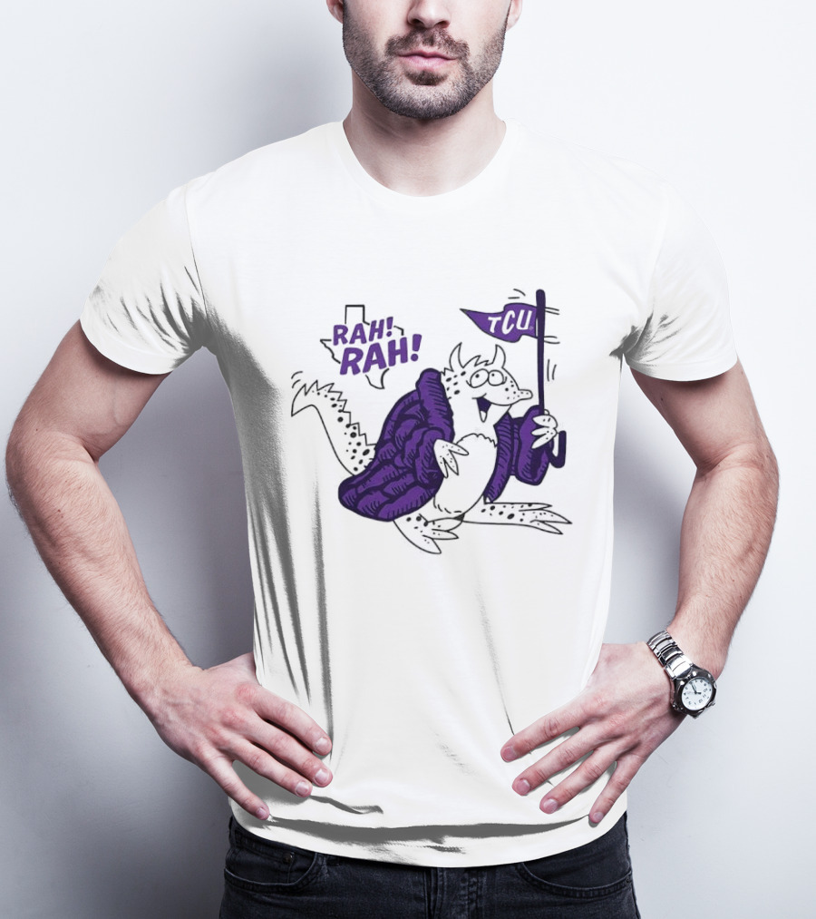 TCU Rah Rah Horned Frog Cheer Flag T-Shirt