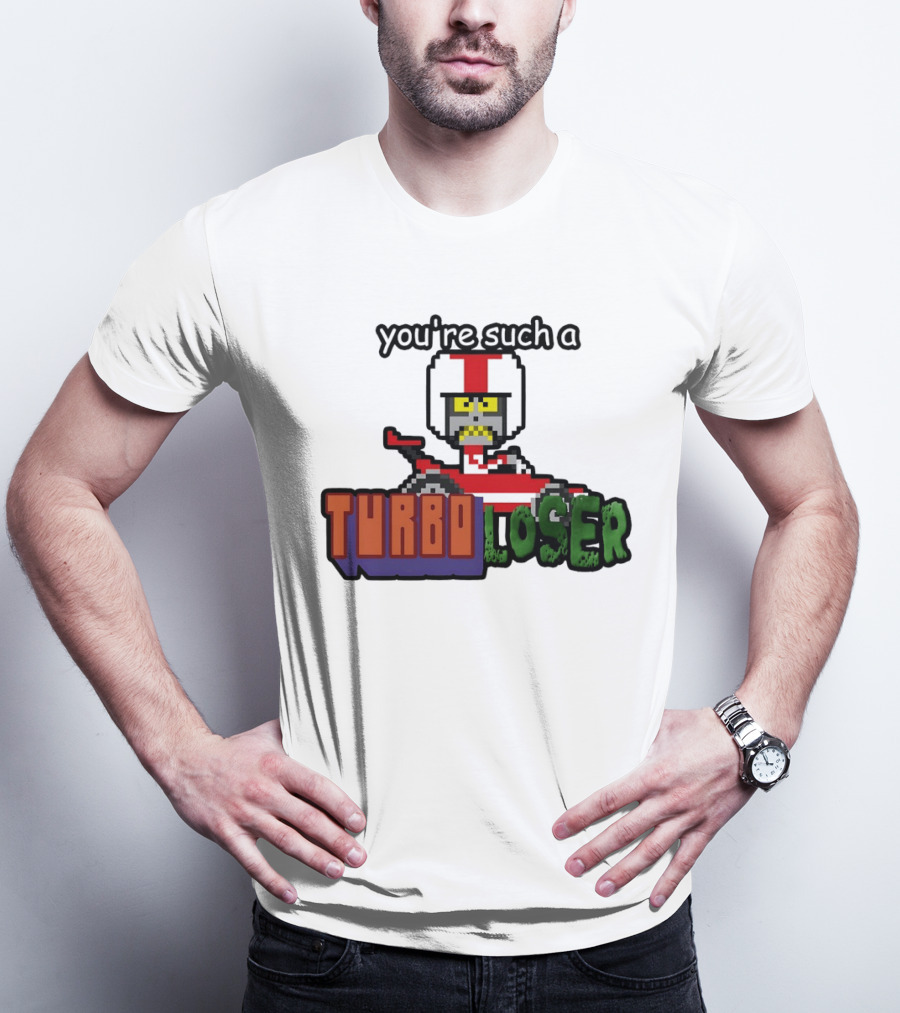 You're Such A Turbo Loser Pixel Art Racing Helmet T-Shirt
