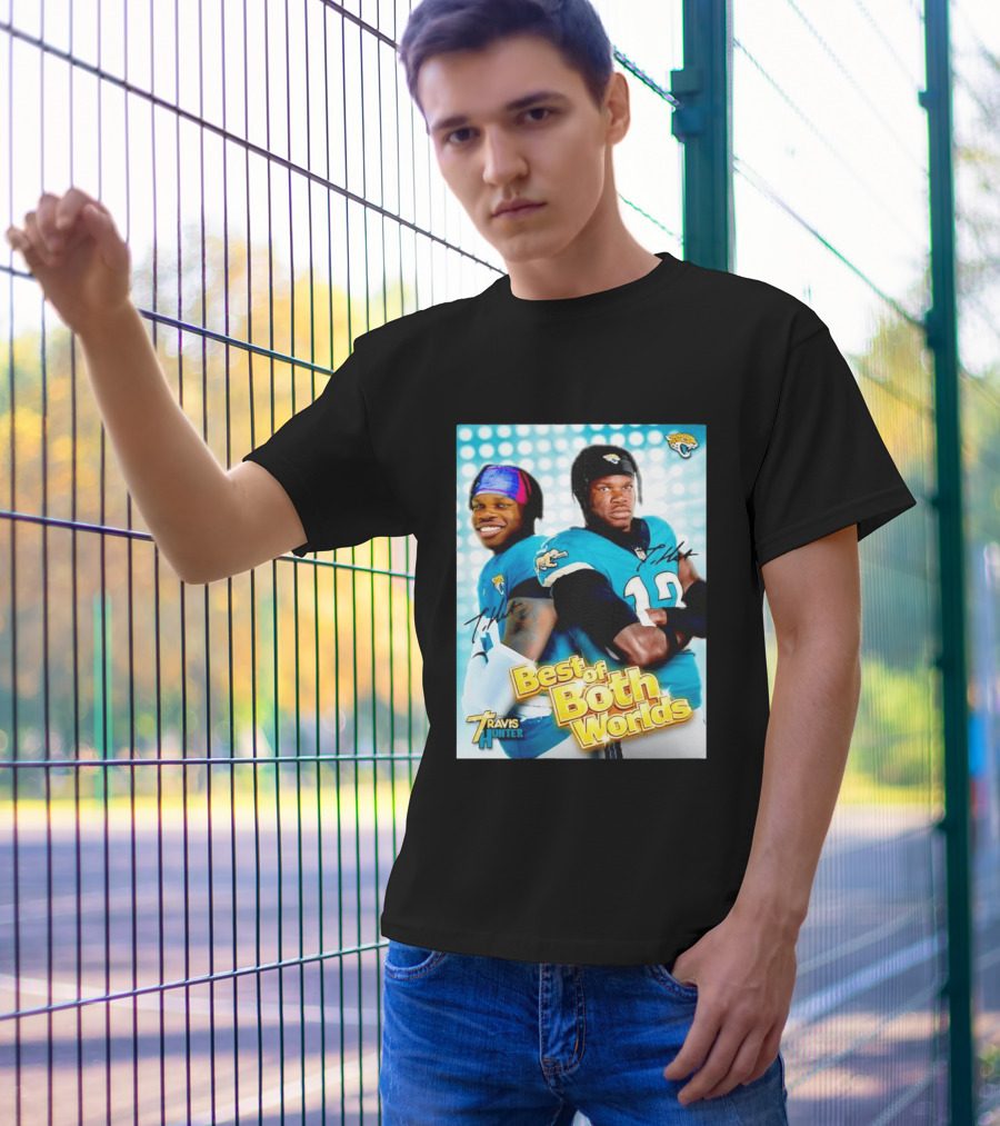 Best Of Both Worlds Travis Hunter Jacksonville Jaguars Football T-Shirt