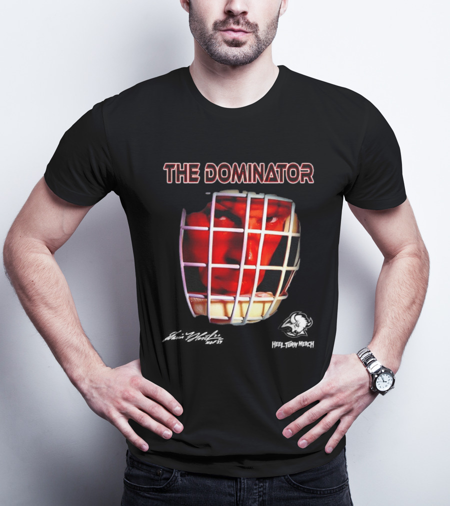 Buffalo Sabres Dominik Hasek The Dominator Hockey Mask T-Shirt