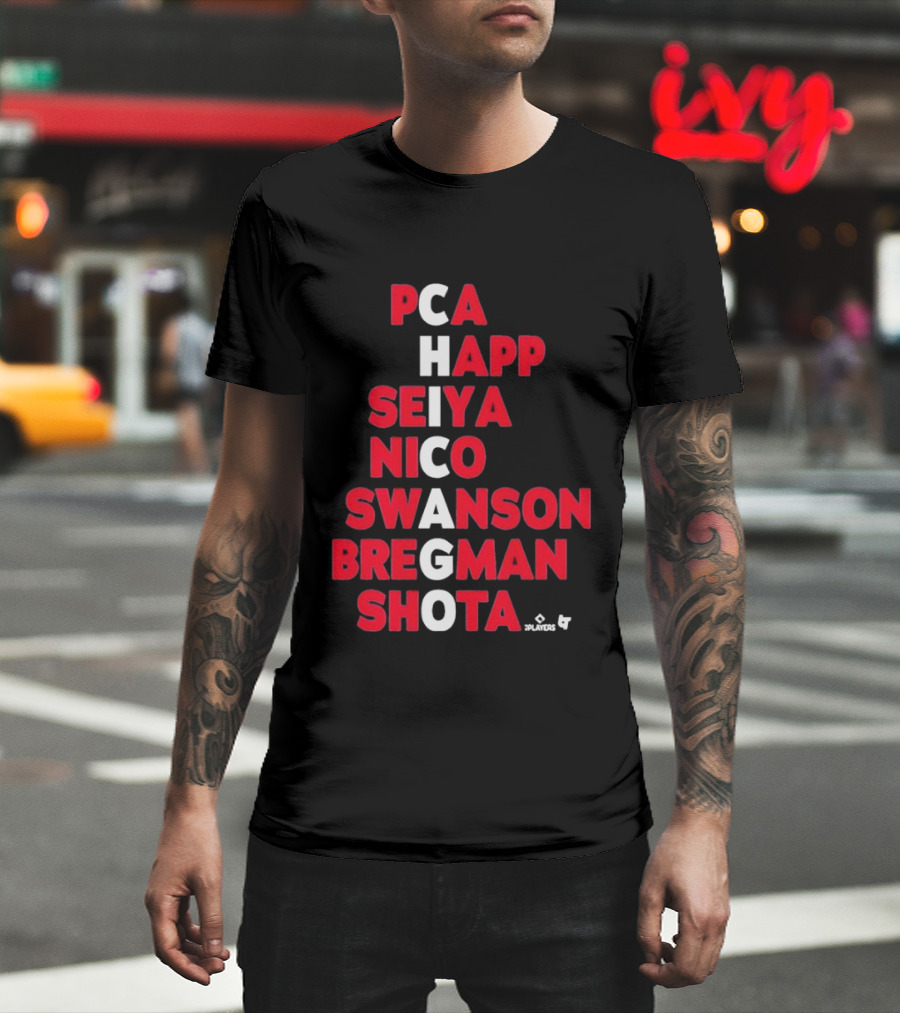 PCA Happ Seiya Nico Swanson Bregman Shota Chicago 2026 T-Shirt