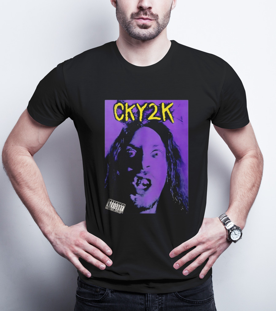 CKY2K Explicit Content Purple Portrait Bam Margera T-Shirt