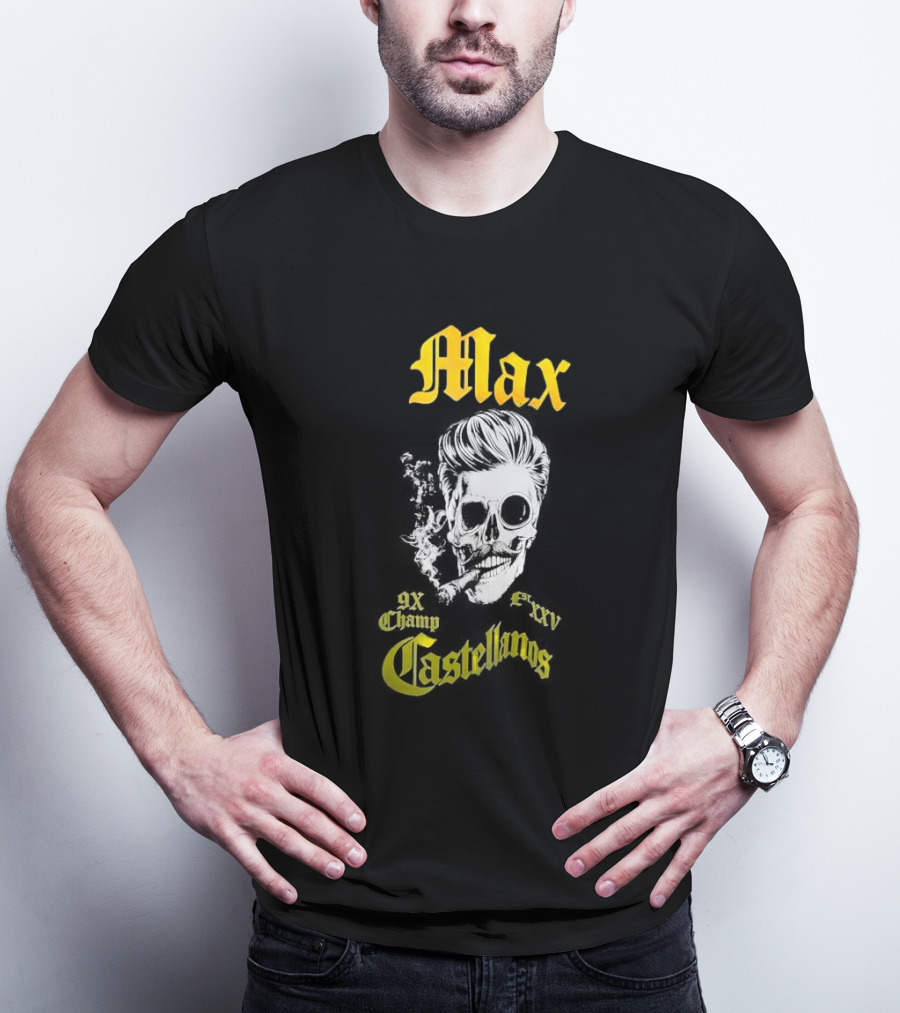 Max Castellanos 9x Champ Shaka Skull T-Shirt