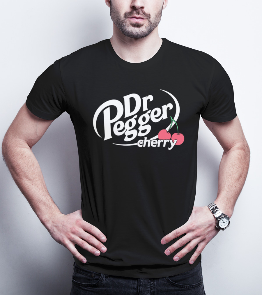 Dr Pegger Cherry Soda Parody With Cherries T-Shirt
