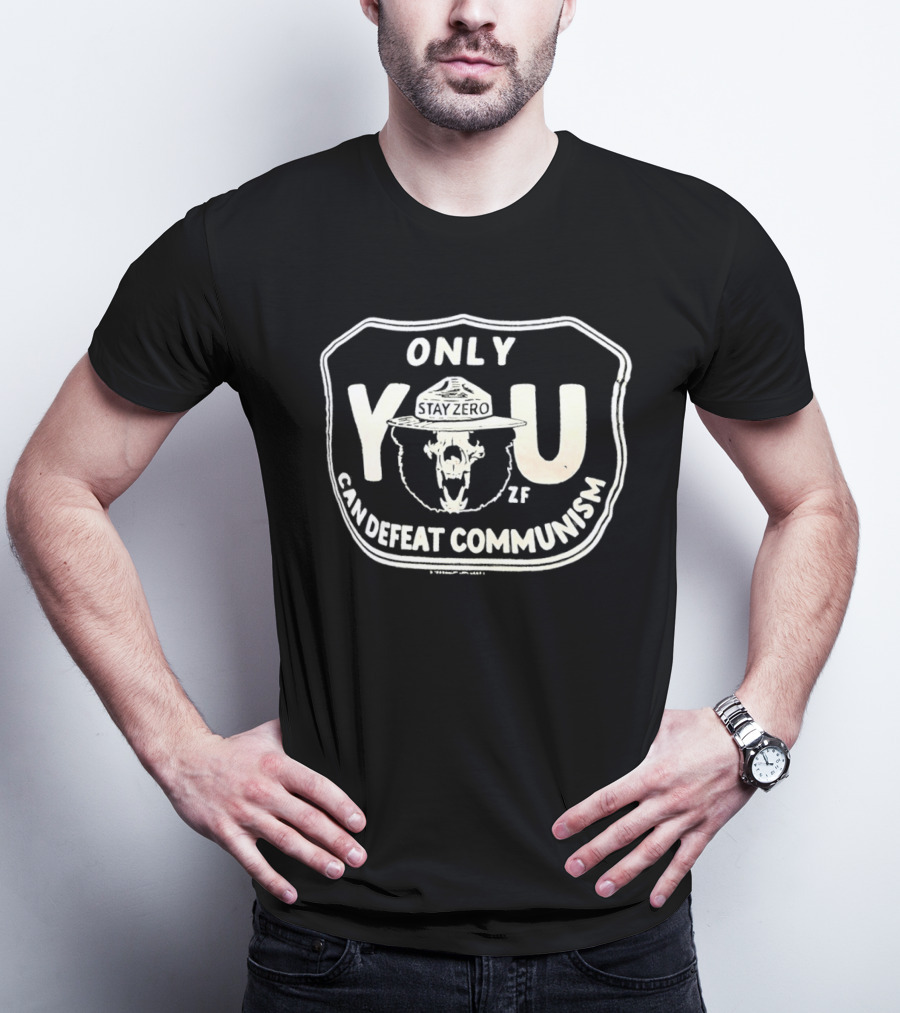 Only You Can Defeat Communism Smokey Bear T-Shirt