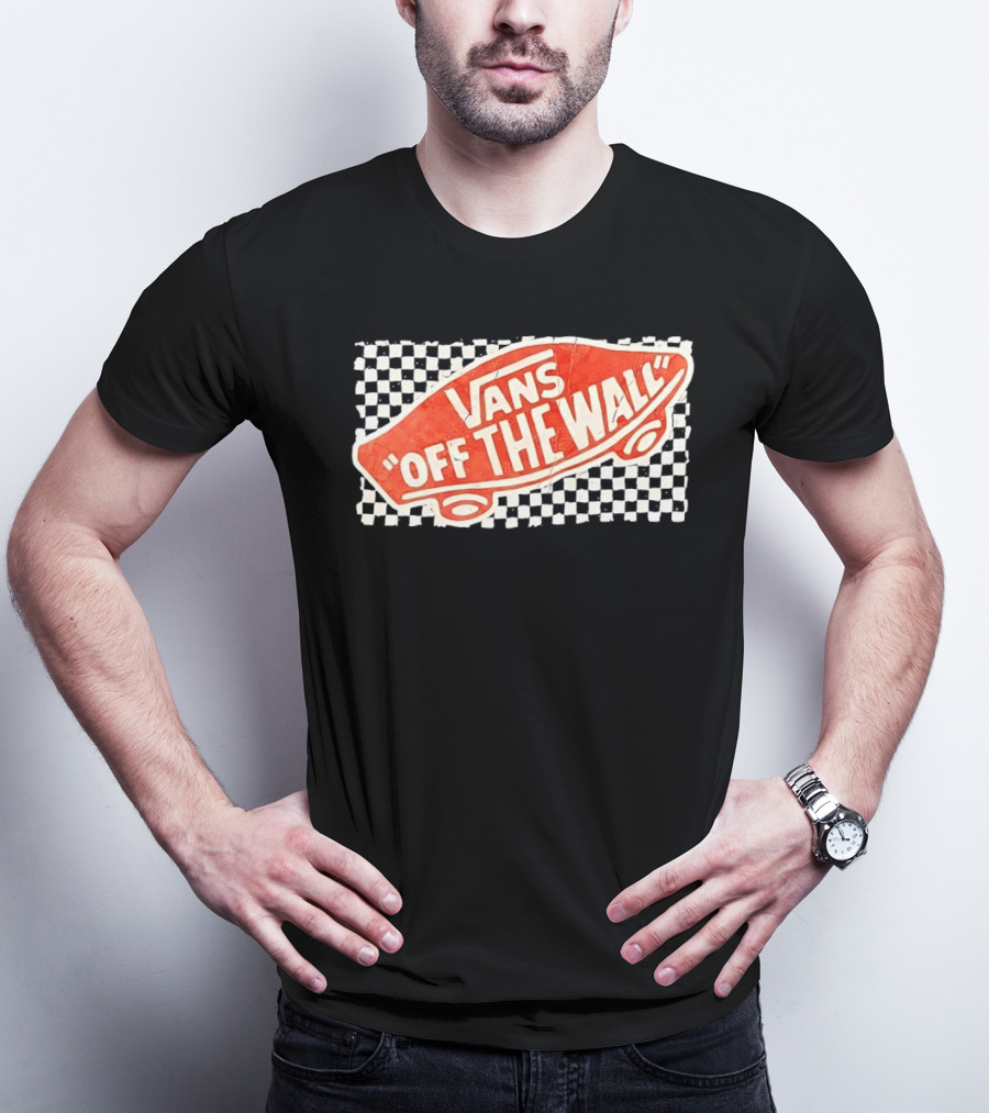 Vans Off The Wall Red Skateboard T-Shirt