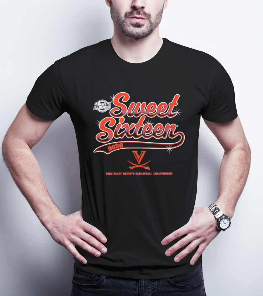 Sweet Sixteen 2026 NCAA Women's Basketball Champions Virginia Cavaliers T-Shirt