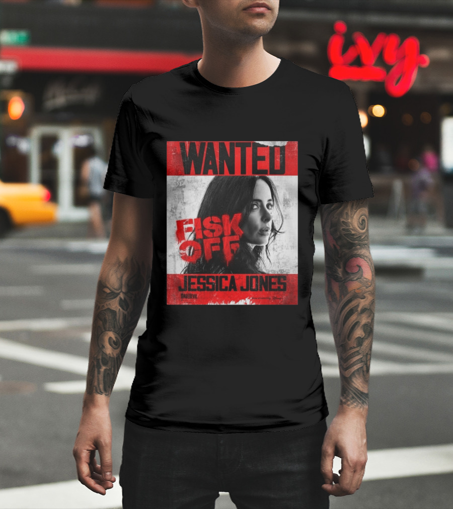 Wanted Jessica Jones Fisk Off Daredevil Born Again Season 2 T-Shirt