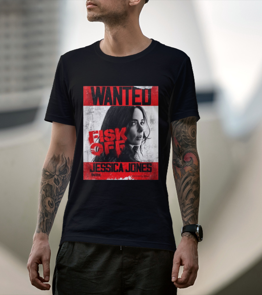 Wanted Jessica Jones Fisk Off Daredevil Born Again Season 2 T-Shirt