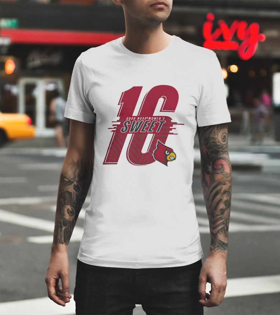 Louisville Cardinals Sweet Sixteen 2026 NCAA Women's Basketball T-Shirt