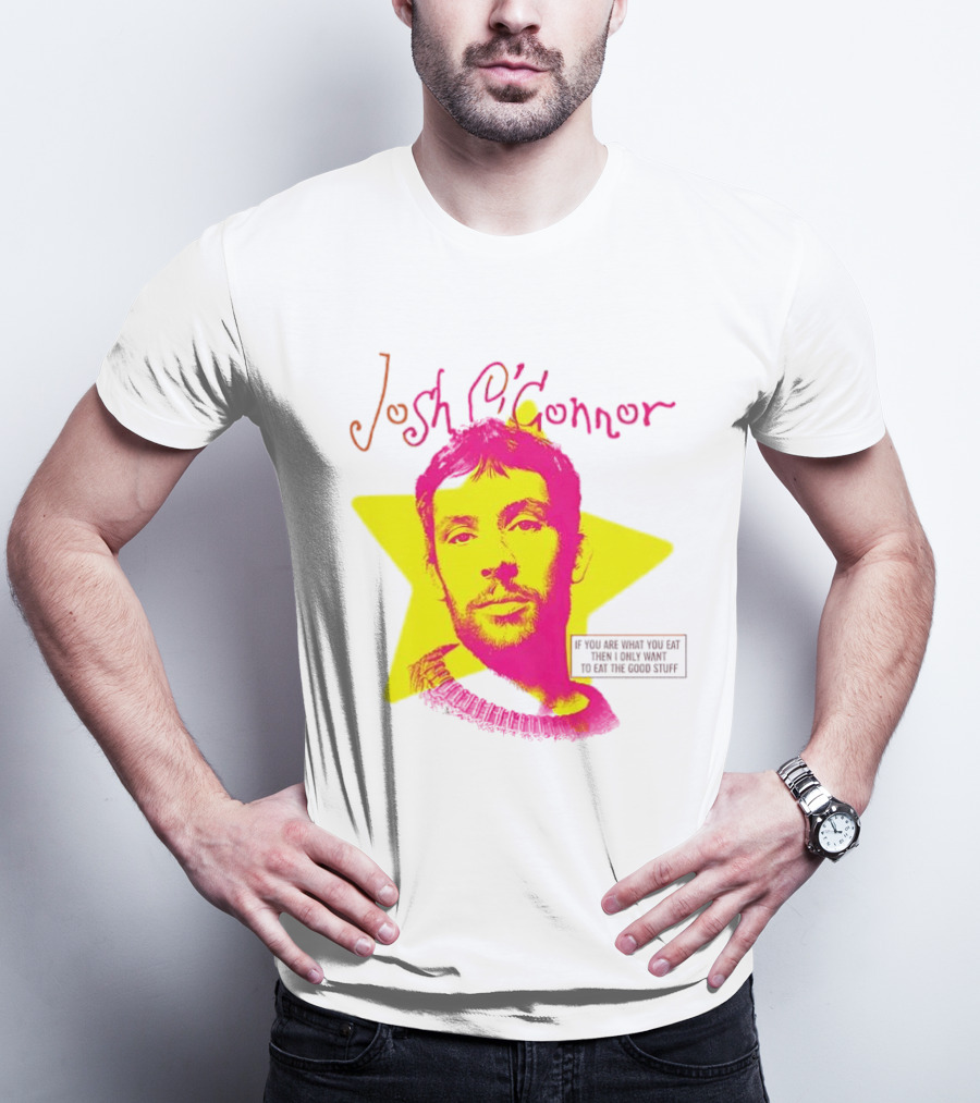 Josh O'Connor Bold Pink Yellow Star Style Eat Cooks Science T-Shirt
