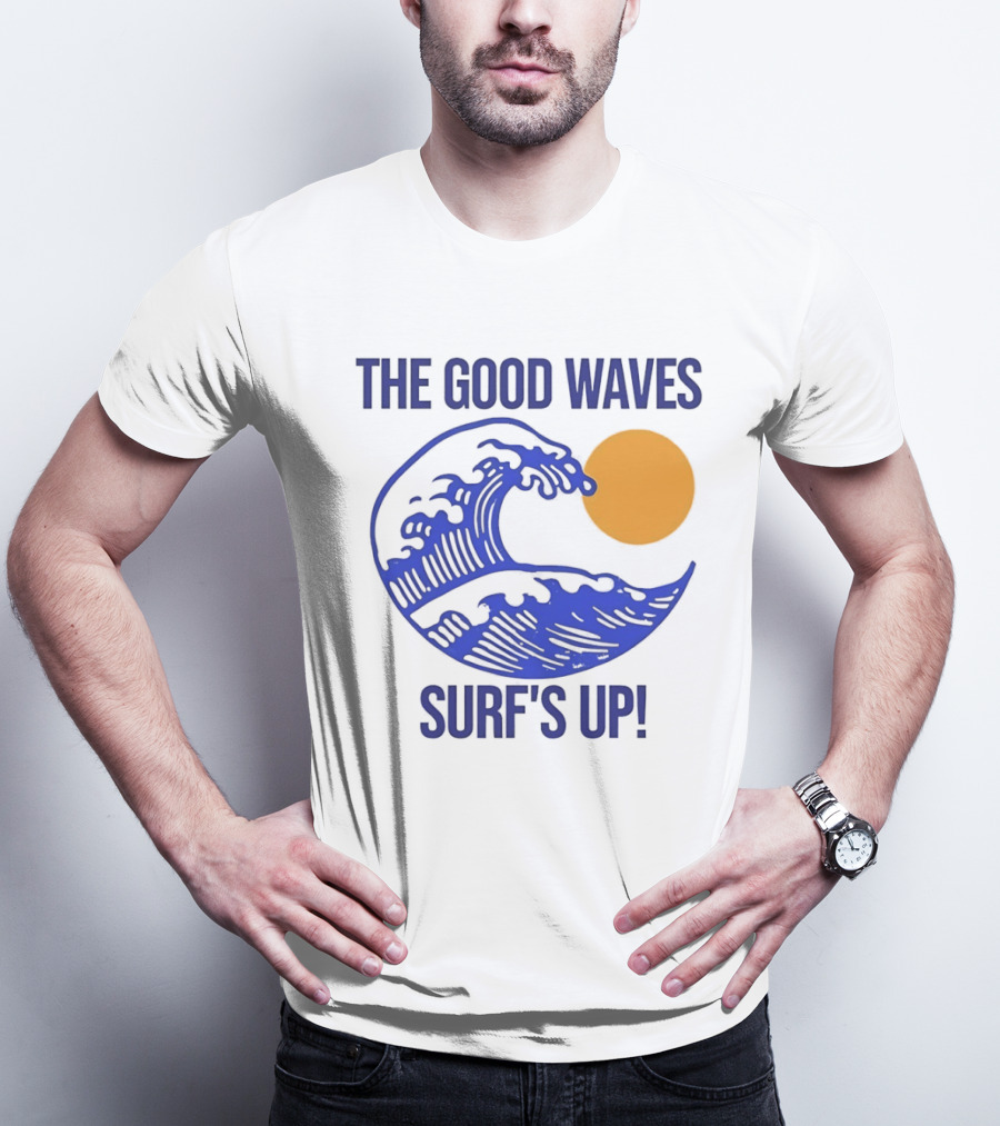 The Good Waves Surf's Up Sun And Wave T-Shirt