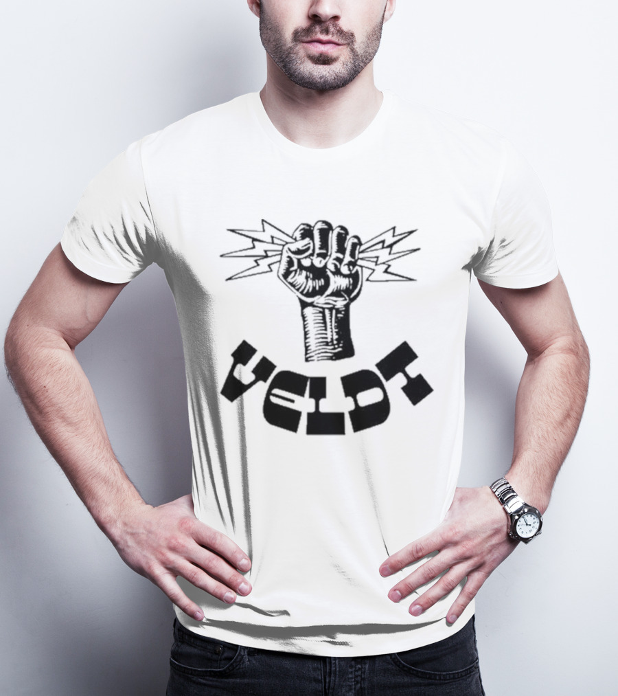 Invisible Youth Empowered Fist With Electric Thunderbolts Veldt T-Shirt