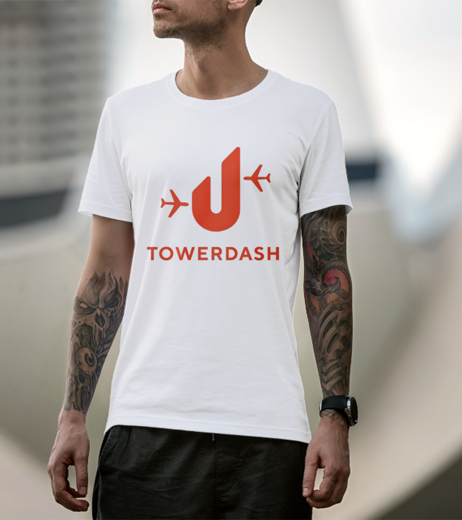 TOWER DASH Airplanes Iconic Red U Shape T-Shirt