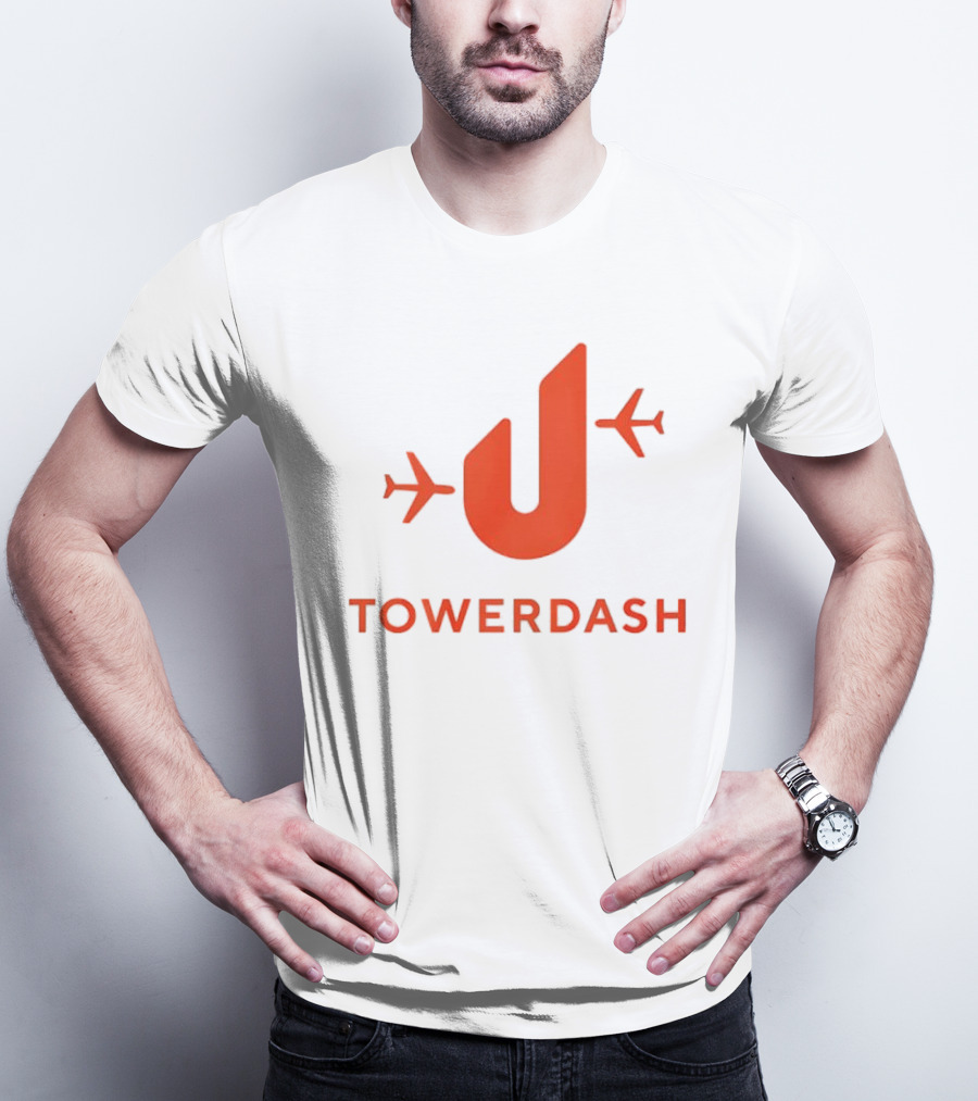 TOWER DASH Airplanes Iconic Red U Shape T-Shirt