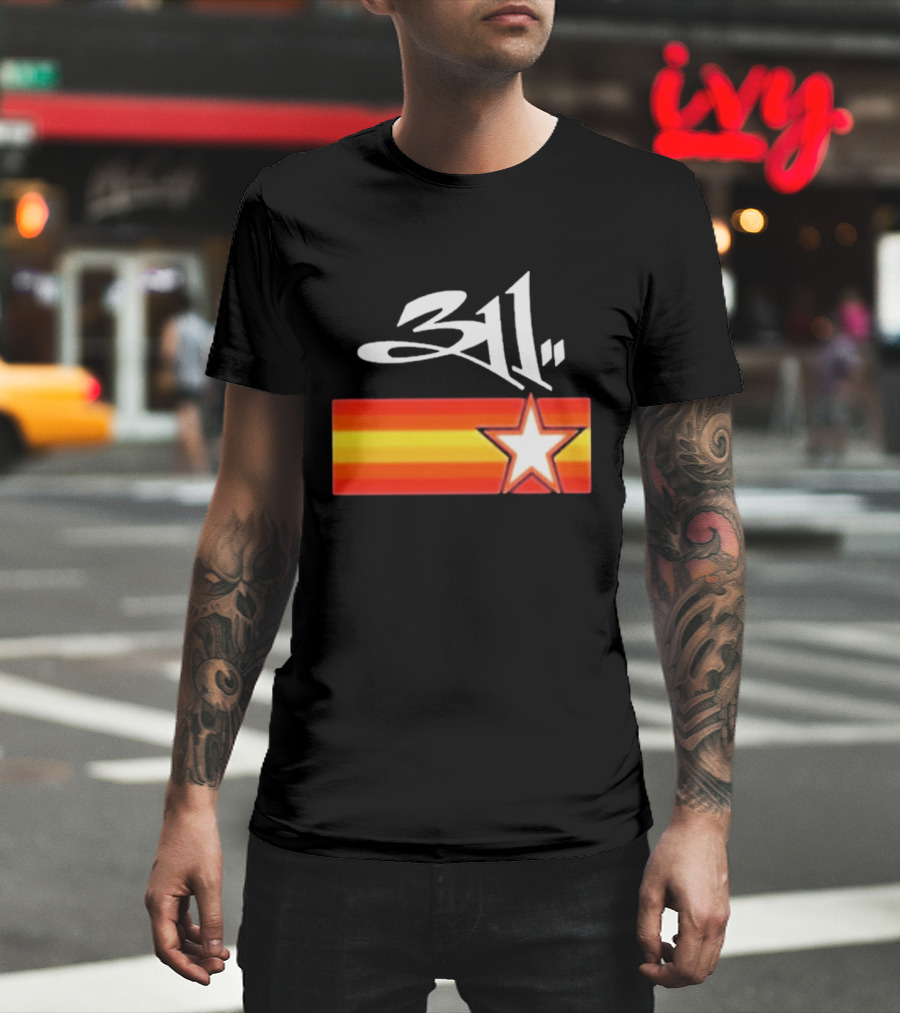 311 Band March 14 2026 Houston Star And Stripes T-Shirt